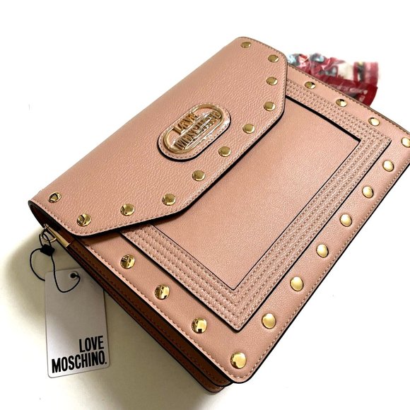 Love Moschino | Bags | Nwt Love Moschino Studded Shoulder Bag With ...